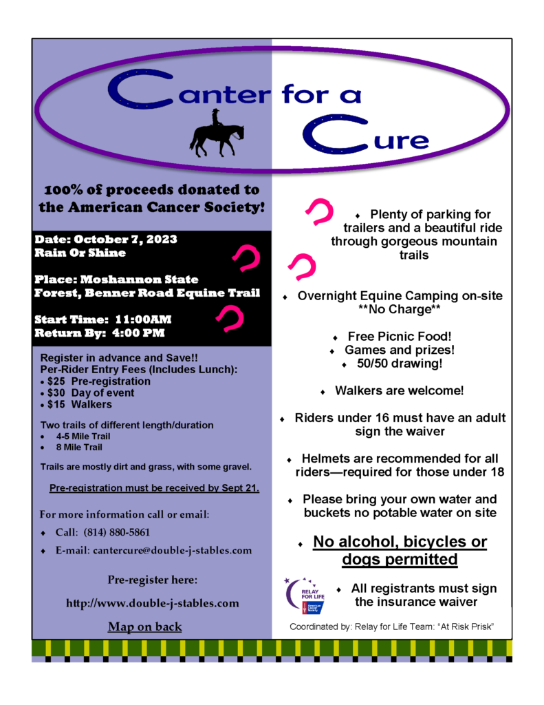 Canter For A Cure - Double J Stables